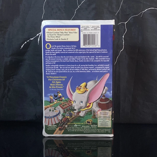 DUMBO (VHS, 2001, Klappschale) Walt Disney, 60th Anniversary Edition ...