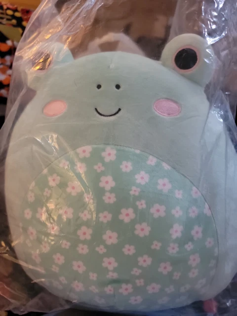 SQUISHMALLOWS FRITZ THE Frog with Floral Belly 11" Plush Easter Stuffed ...