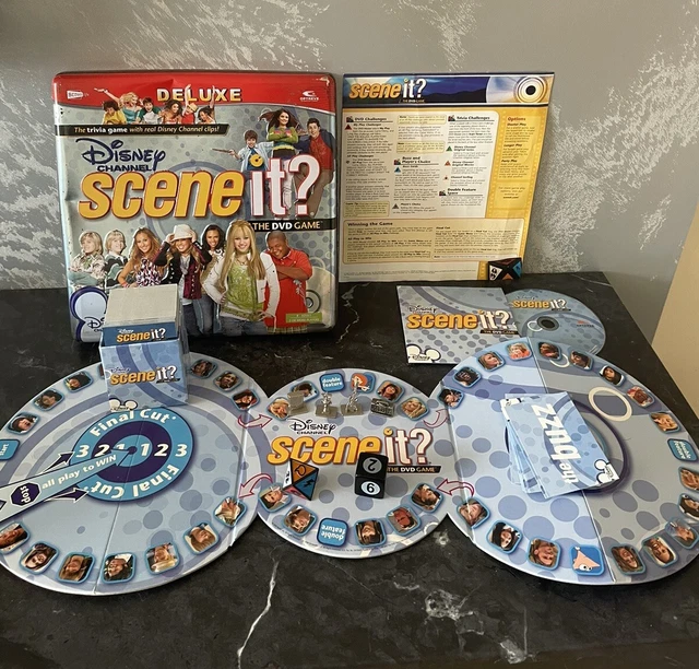 SCENE IT DISNEY Channel Deluxe Edition Trivia DVD Board Game Complete ...