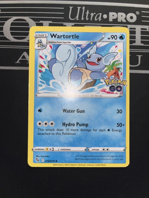 POKÉMON CARD WARTORTLE error oc off center black alignment dot £6.99 ...