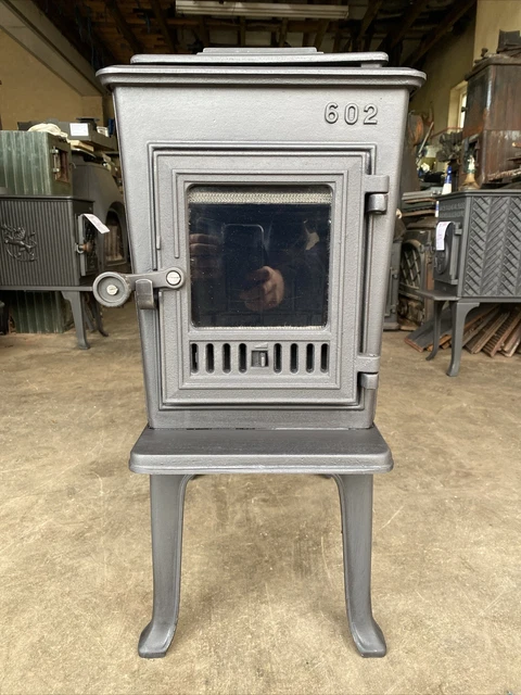 JOTUL 602 CLASSIC Cast Iron Wood Burning Stove Black 5” Top Or Rear ...