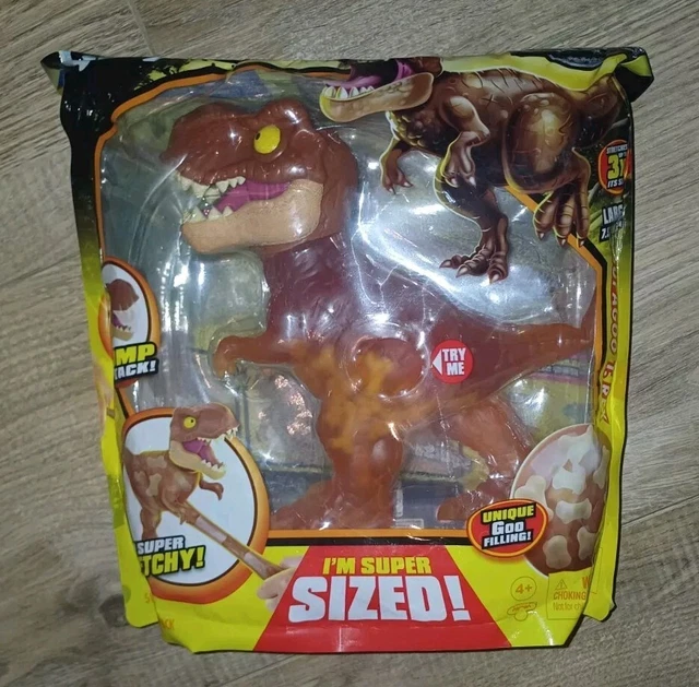 JURASSIC WORLD SUPAGOO T-Rex Super Stretchy Heroes Of Goo Jit Zu £19.99 ...