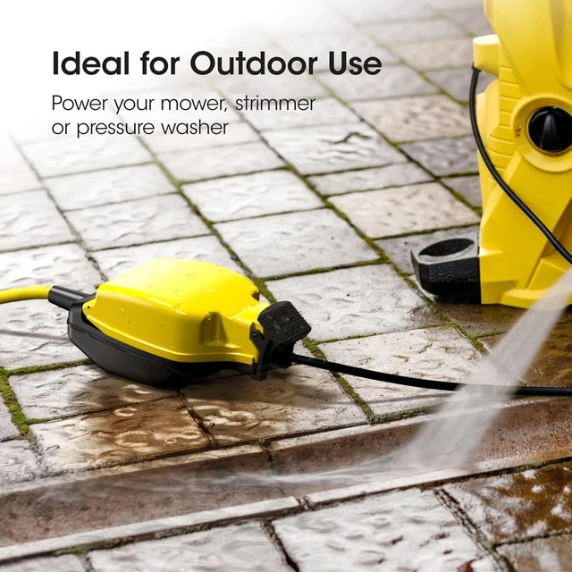 SLX OUTDOOR EXTENSION Lead 5m Heavy Duty Extension Cable Single Socket ...