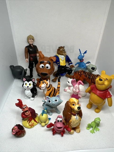 DISNEY FIGURE LOT Of Characters. Frozen. Winnie The Pooh. Piglet. Beast ...