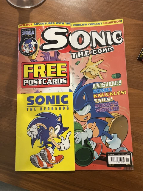 SONIC THE COMIC Fleetway Issue 211 Rare Free Gift £19.95 - PicClick UK