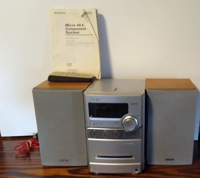 SONY CMT-NEZ3 AM/FM Stereo CD Cassette Micro Hi-Fi Component Shelf ...