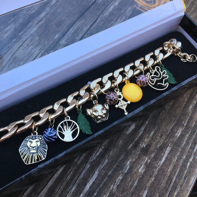 NIB DISNEY THE Lion King Charm Bracelet Musical Simba Buena Vista ...