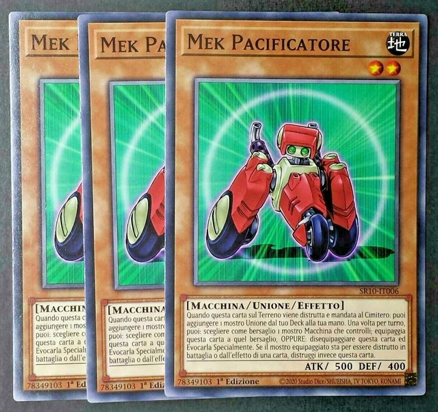 SET 3 CARTE : MEK PACIFICATORE in Italiano SR10-IT006 Comune YUGIOH EUR ...
