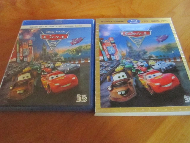 DVD BLU-RAY 3D Disney Pixar Cars 2 5 Dvd Set Lenticular Cover Like New ...