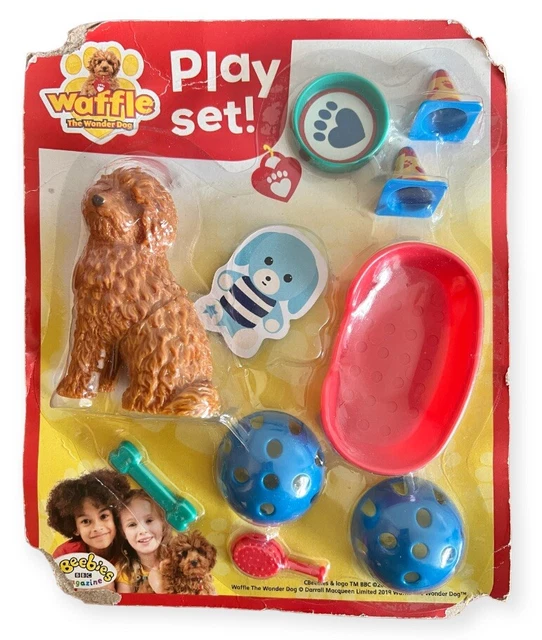 CBEEBIES WAFFLE WONDER Dog Figure Playset Cake Topper Small Toy ...