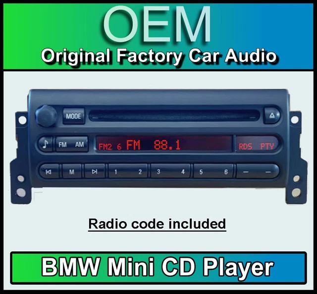 BMW MINI COOPER S CD player, Mini CD53 car stereo Mini R50 R52 R53 ...