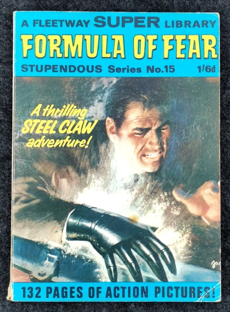 FLEETWAY SUPER LIBRARY "FORMULA OF FEAR" (Steel Claw) Stupendous Series #15 £9.95 - PicClick UK