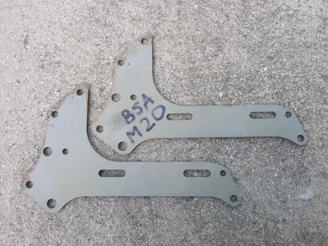 BSA WM20 M20 M21 Rigid Frame Rahmen And Engine Mounting Plates Original ...