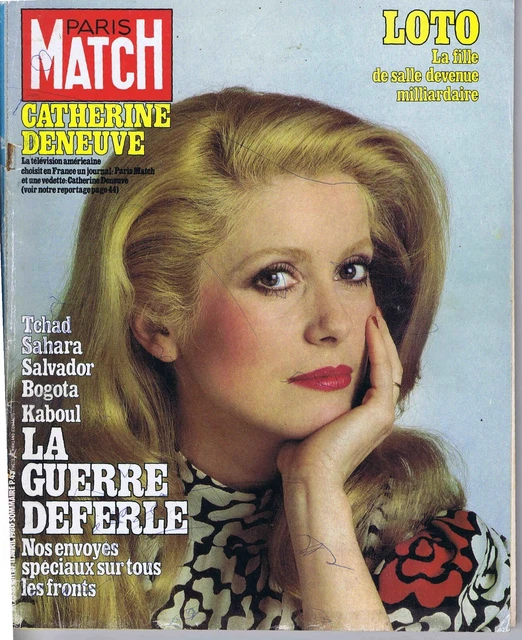 PARIS MATCH 1611 11/04/1980 Deneuve Dard Tchad San Sanlvador Polisario Maroc EUR 3,20 - PicClick FR
