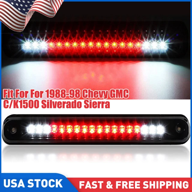 SMOKED LENS LED Strip 3rd Third Brake Light Fit For 1988-1998 GMC C1500 ...