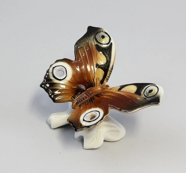 9942324 PORCELAIN FIGURINE Butterfly Peacock´S Eye Wagner & Apel ...