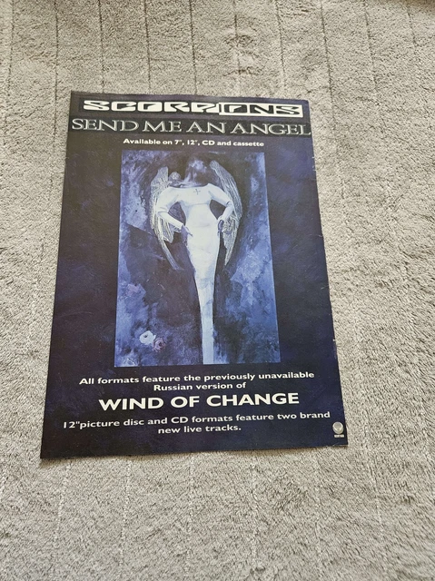 FRAMED MAGAZINE ADVERT 12X8.5" Scorpions : Send Me An Angel £24.99 ...