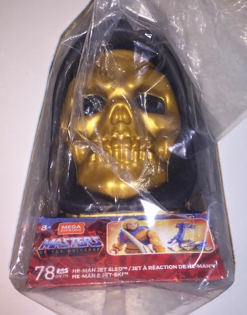 MOTU MEGA CONSTRUX Skeletor Heads/He-Man With Jet Sled Mini Set New ...