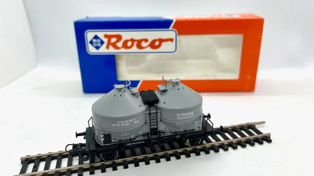 ROCO 46093, ZEMENTSILOWAGEN, zweiachsig, DC, HO, DR, Ep. IV EUR 24,59 ...