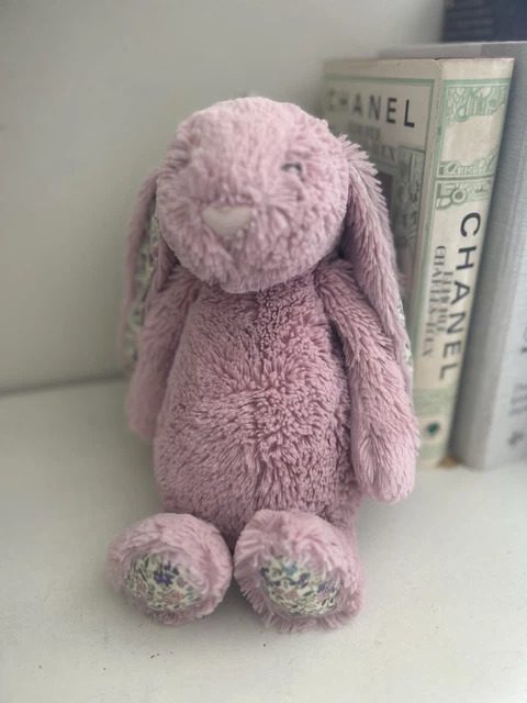 JELLYCAT BASHFUL TULIP Pink Blossom Bunny Rare Retired Med JELLY5040 ...