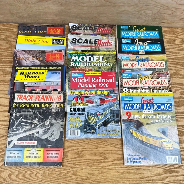 DIXIE LINE MODEL Railroad Craftsman Train Track Planning Magazines Book ...