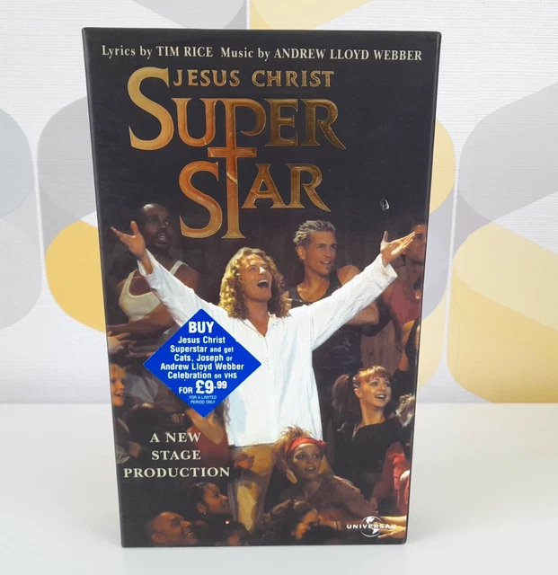 JESUS CHRIST SUPER Star VHS Video Tape Pal Video Cassette £9.01 ...