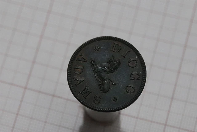 🧭 🇵🇹 PORTUGAL Madeira Token 40 Reis 1831 Diogo Adams Rare High Grade ...