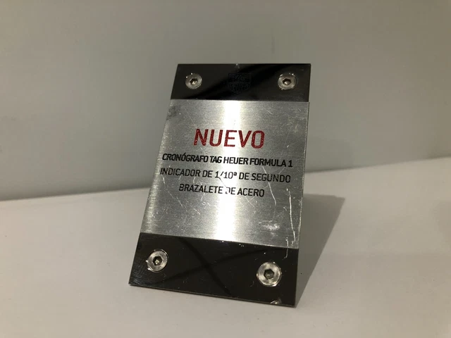 PLACA TAG HEUER Plaque - Steel - Cronógrafo TAG Heuer Formula 1 - For ...