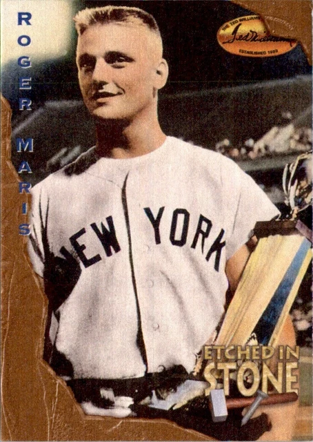 1994 TED WILLIAMS gravé dans la pierre Roger Maris Yankees de New York ...
