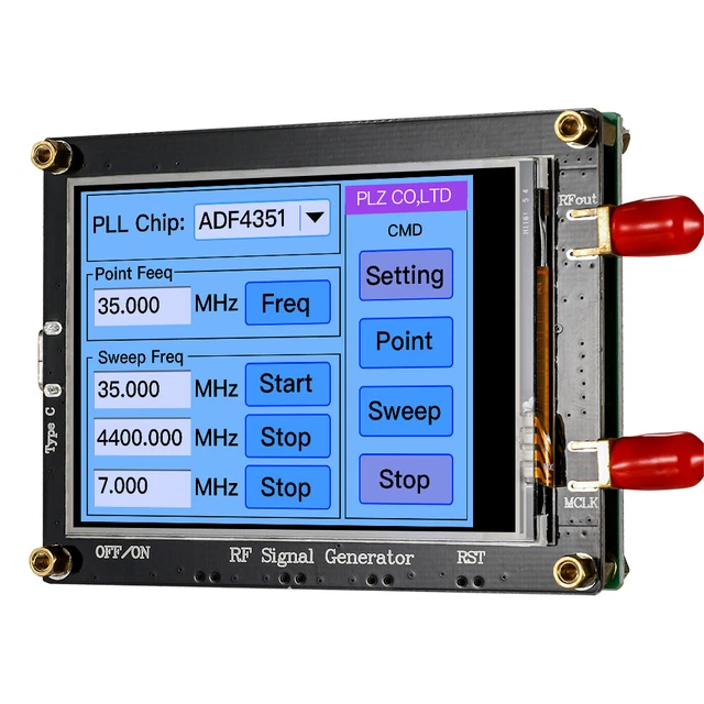35M 4 4G RF SIGNAL Generator Source Board Frequency Generator Touch 35m-4-4g-rf-signal-generator-source-board-frequency-generator-touch