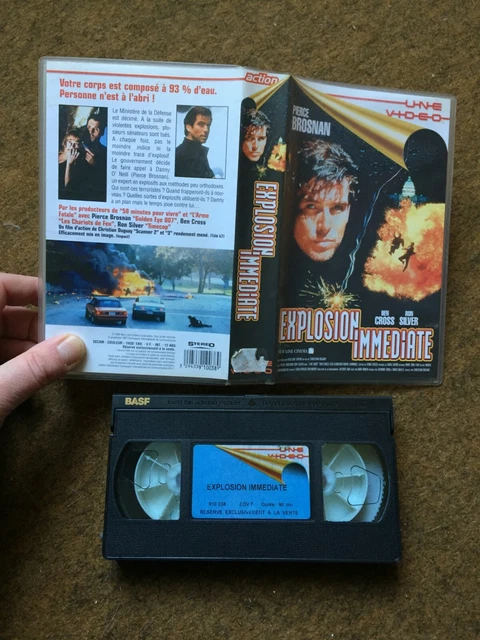 CASSETTE VIDEO VHS CINEMA explosion immediate perce brosnan ben cross ...