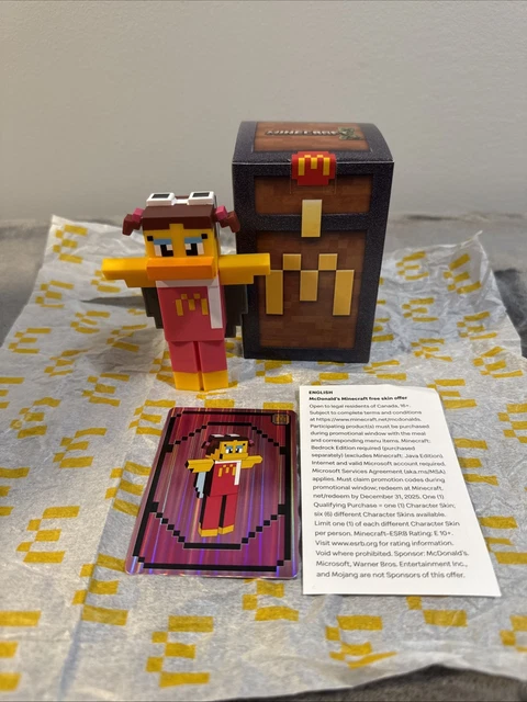 McDonald's Toys 2025 McDonald's Minecraft Adult Happy Meal Toy ...