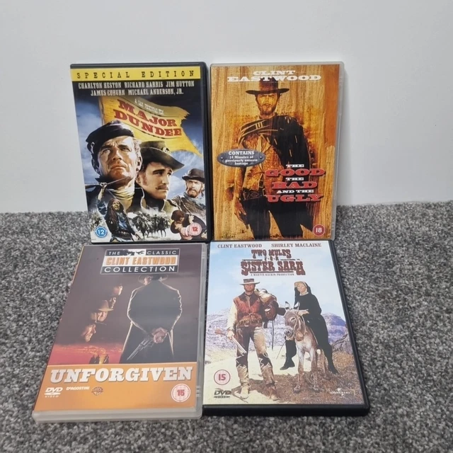 CLINT EASTWOOD AND Western Bundle X4 Dvd Films £7.95 - PicClick UK