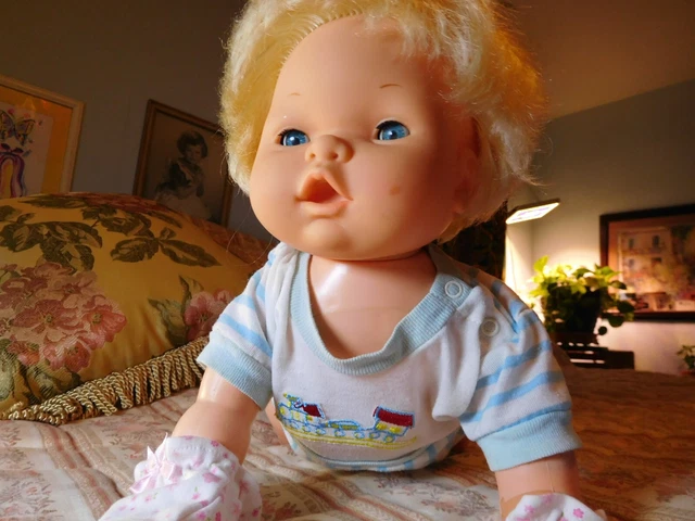 VINTAGE 1988 IRWIN Interactive Doll Oopsie Daisy Doll Crawl, Cry, 2 C ...