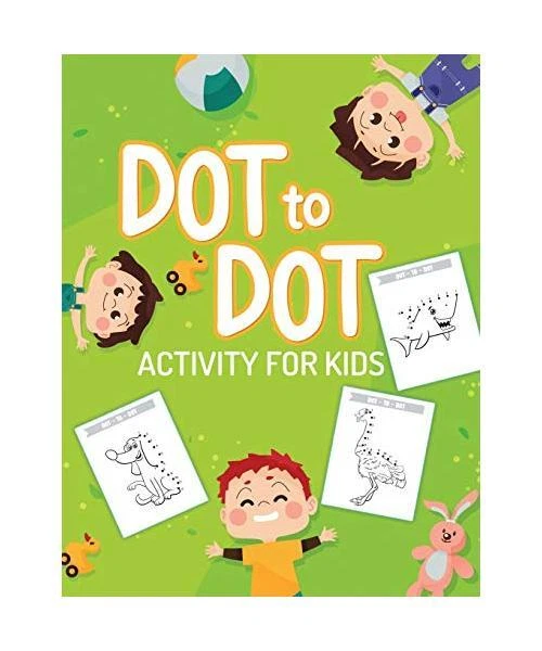 DOT TO DOT Activity For Kids: 50 Animals Workbook | Ages 3-8 | Activity ...