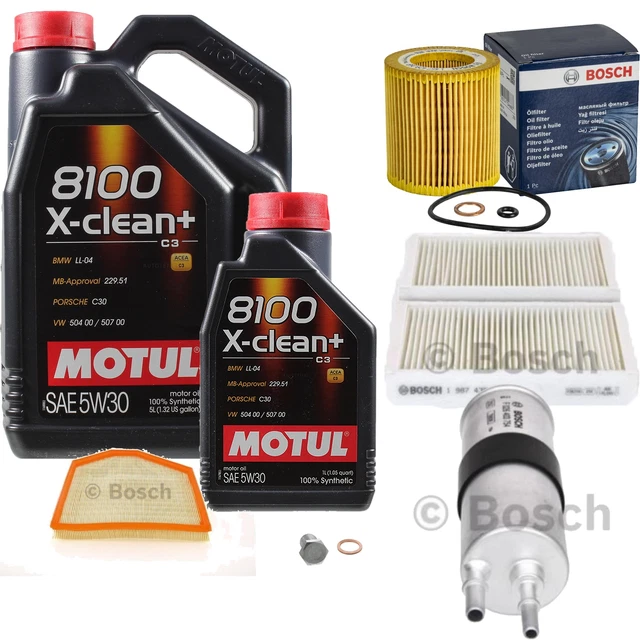 BOSCH INSPECTION SET Motul 6L 8100 X-clean+ 5W-30 pour BMW X3 xDrive20i EUR 206,36 - PicClick FR