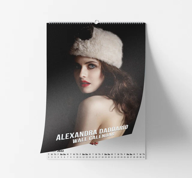 SEXY ALEXANDRA DADDARIO Deluxe Photo 2024/5 choose start month calendar ...