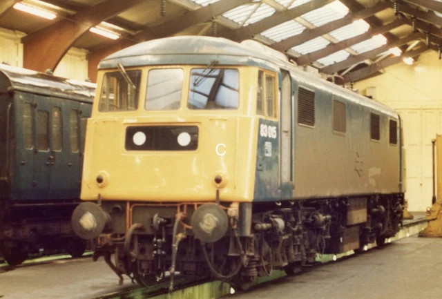 BRITISH RAILWAY B.R Photograph Class 83 - 83015 At Longsight Depot 22 ...