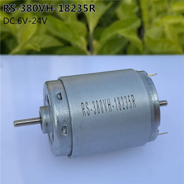 DC12V-24V 8500RPM DUAL 2.3mm Shaft Micro Mini RS-380 Electric Motor ...
