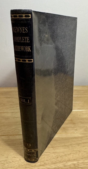 NEWNES COMPLETE LATHEWORK Volumes I Hardback Book Vintage Ex Library E ...