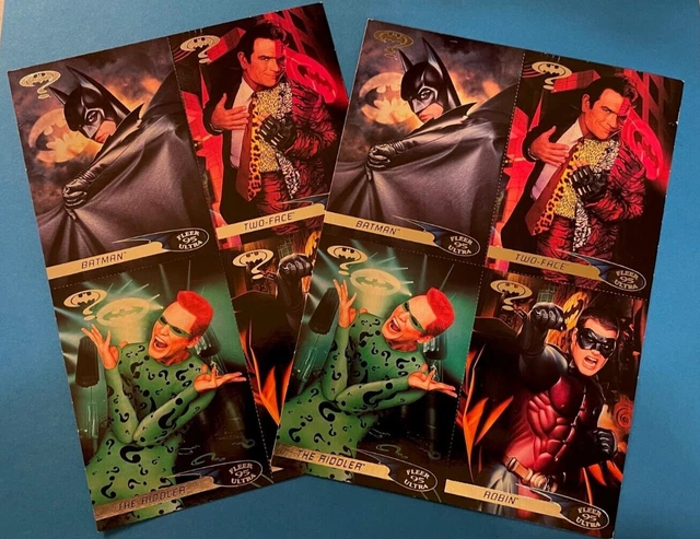 BATMAN FOREVER MOVIE 1995 Fleer Ultra Riddler Two-Face Robin $10.00 ...