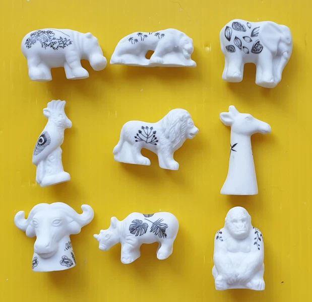 FÈVE SÉRIE COMPLÈTE de 10 fèves - Disney 2004 - Le livre de la jungle ...