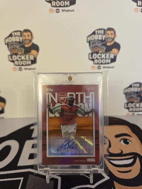 TOPPS ARSENAL TEAM Set Patrick Vieira North London /25 Autograph Auto £ ...