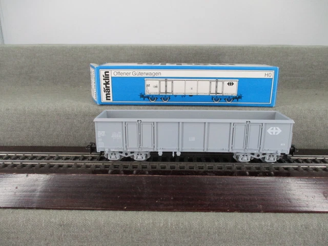 MÄRKLIN SPUR H0 4689 Offener Güterwagen Hochbordwagen der SBB in OVP ...