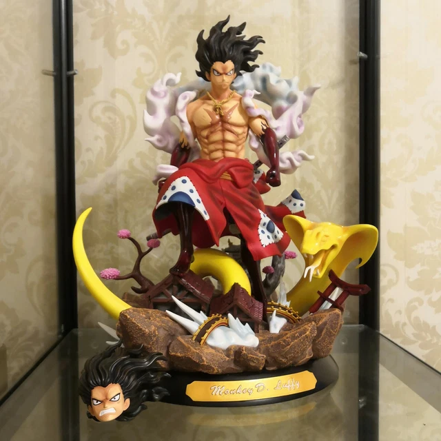 ONE PIECE MONKEY D Luffy Model Snake Ver. Painted Statue Anime 1/6 GK ...