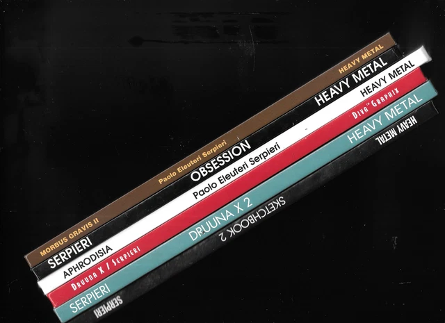 SERPIERI DRUUNA LOT of 6 1993 - 2003 Heavy Metal VTG HC Morbus Gravis ...