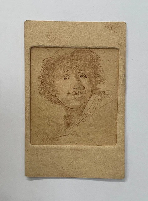 VERY RARE REMBRANDT Drawing/Etching - Renaissance ART - Dutch $300.00 ...