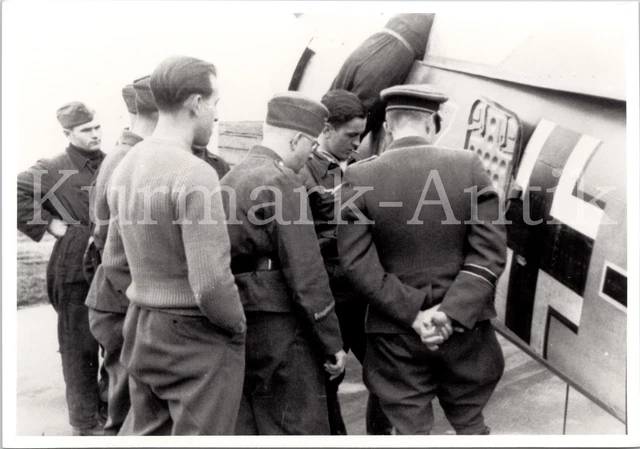 A576 FOTO WEHRMACHT Archiv Repro Luftwaffe Flugzeug Fw190 Pilot ...