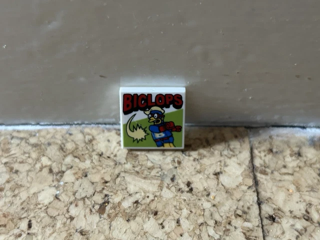 LEGO COLLECTIBLE SIMPSON Mini Figure Milhouse Van Houten Tile BICLOPS ...