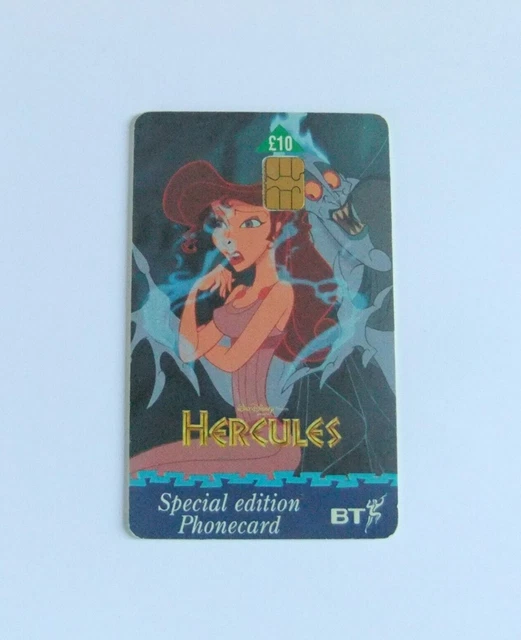 DISNEY HERCULES BT Special Edition Phone Card £4.95 - PicClick UK